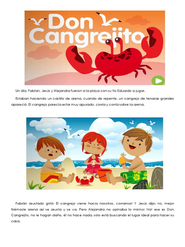 Aventura en la playa con Don Cangrejito | PDF | Arte