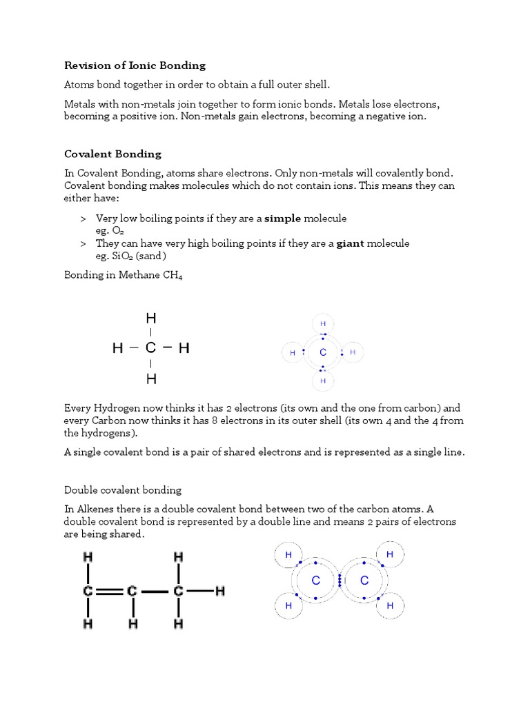 Revision of Ionic Bonding | PDF