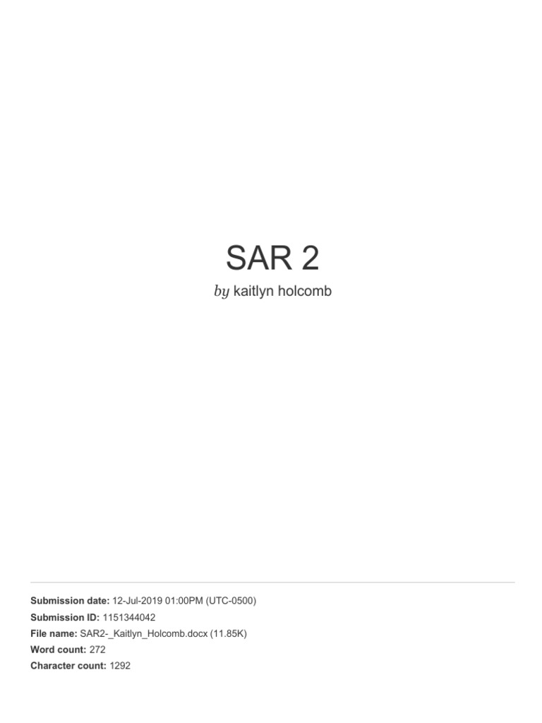 Sar 2 | PDF