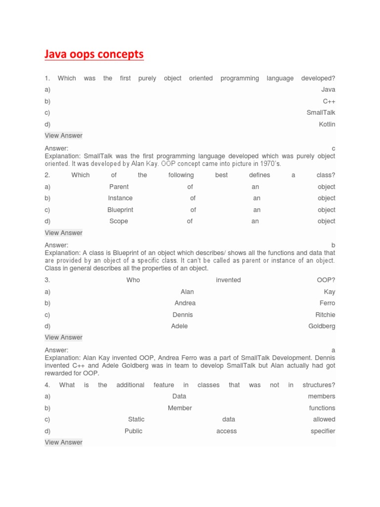 Java OOPs Concepts: An In-Depth Review of the Key Principles of Object ...