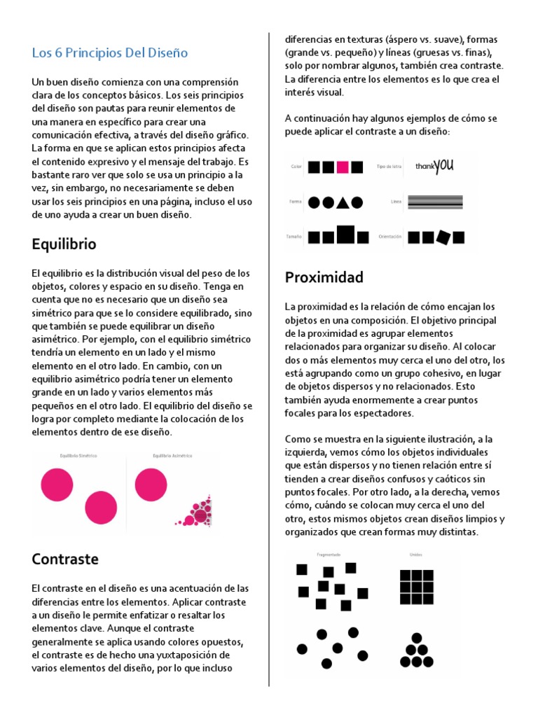 Elementos Y Principios Del Equilibrio Del Diseño
