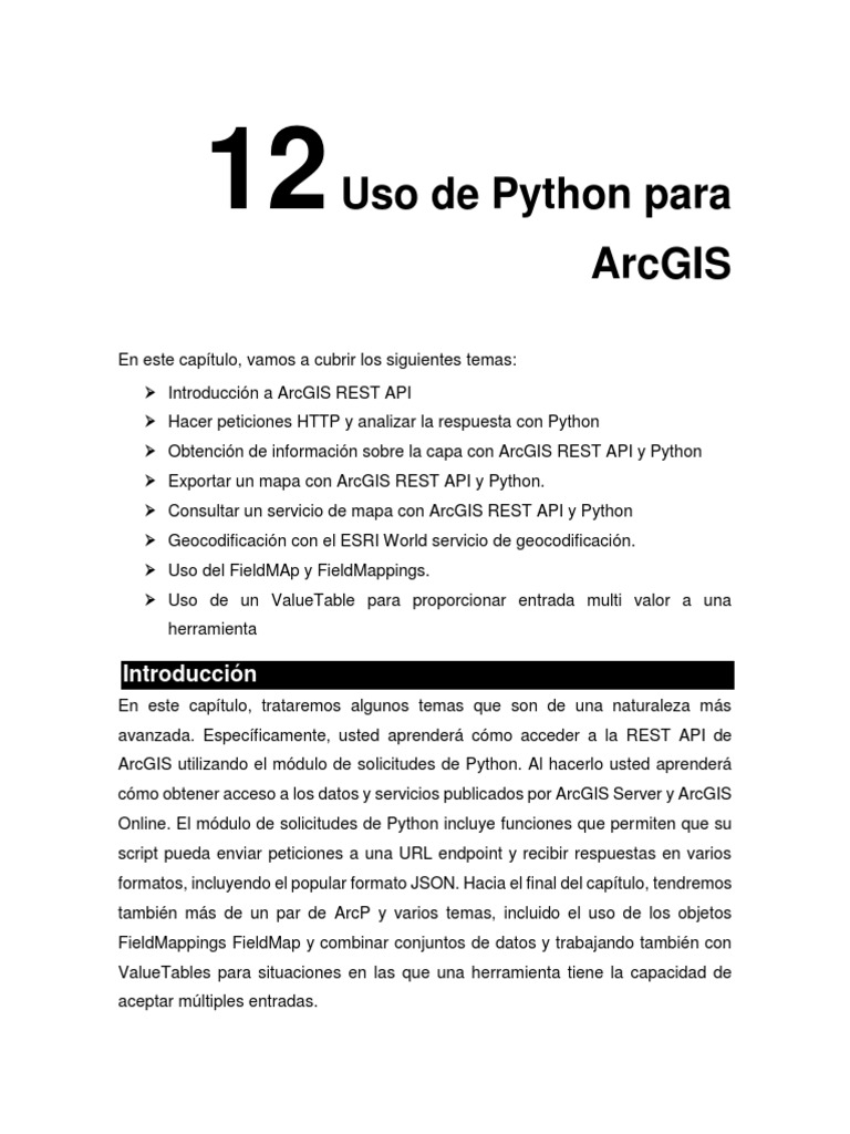 Capitulo 12 de Python para ArcGIs | PDF | Archivo de computadora ...
