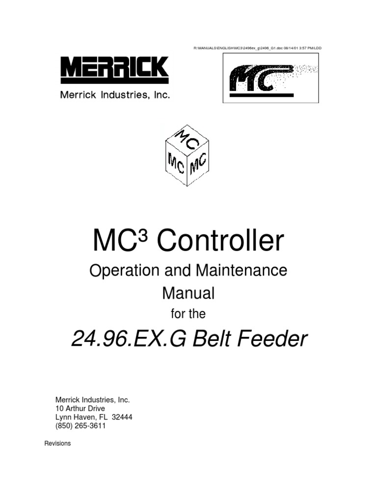Controlador de MC3 | PDF | Parameter (Computer Programming) | Input/Output