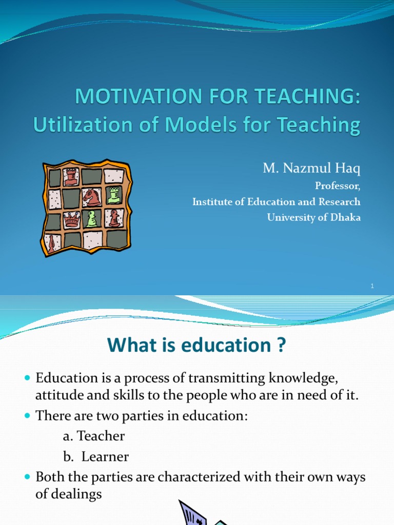 Teaching Models and Motivation Insights | PDF | Motivation | Motivational