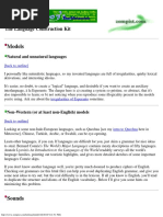 Conlang Grammar Template PDF | PDF | Linguistics | Semiotics