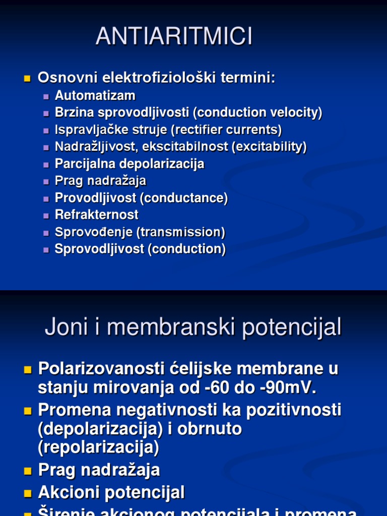 ANTIARITMICI | PDF