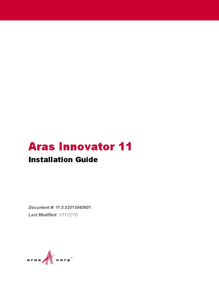 Aras Innovator 11.0 - Installation Guide | PDF | Web Server | Internet ...