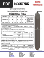 Standard Gas Cylinder Size Chart | PDF | Litre