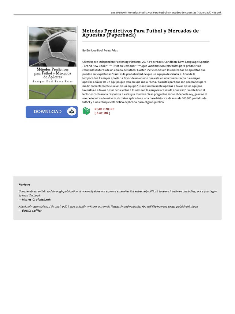 Metodos Predictivos para Futbol y Mercados de AP Download | PDF ...