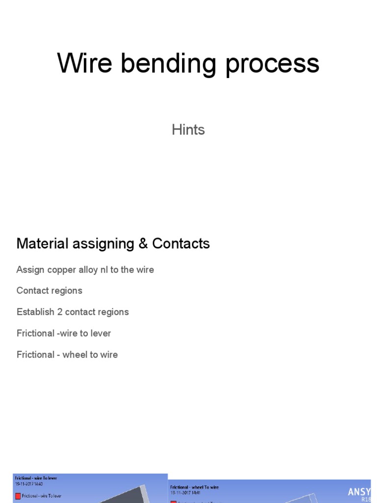 Wire Bending Process | PDF | Mechanical Engineering | Manufactured Goods