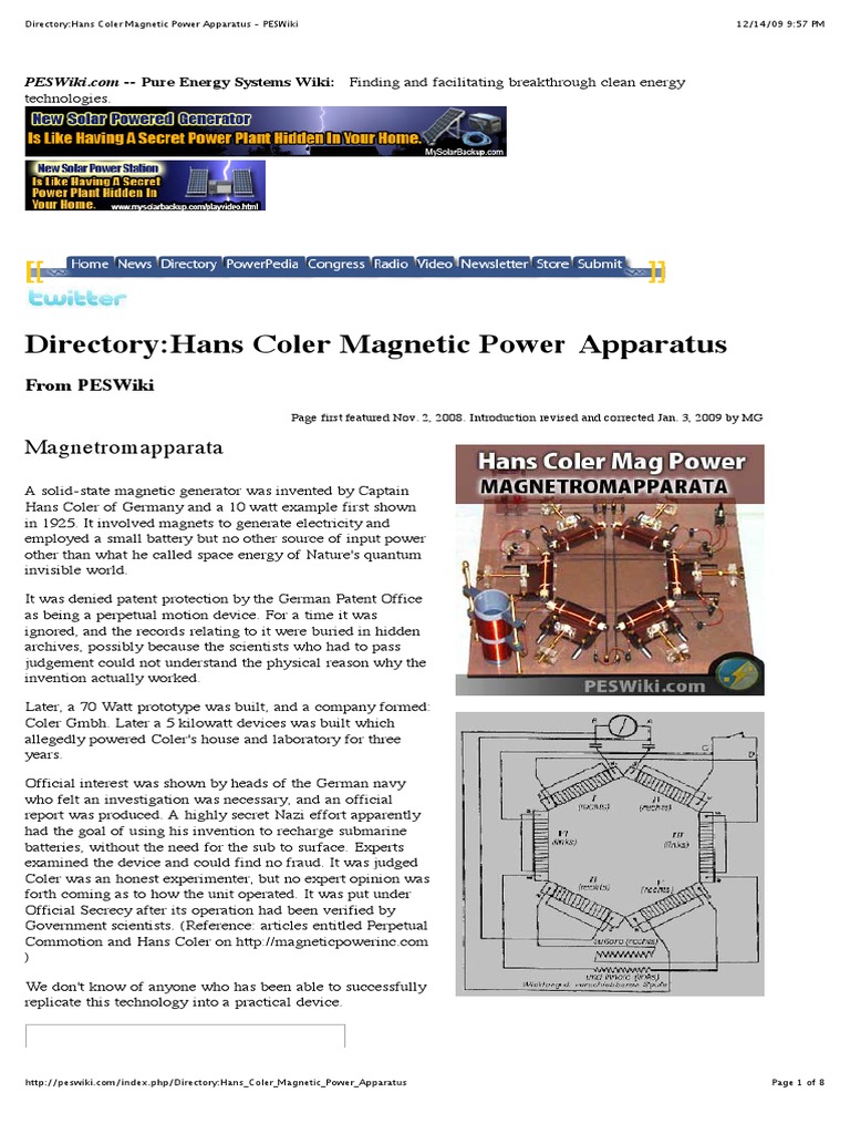 Directory - Hans Coler Magne | PDF | Transformer | Inductor