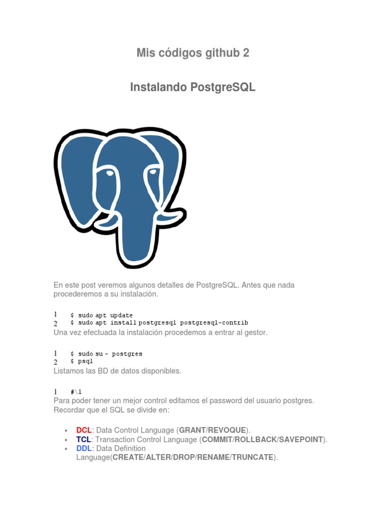 Mis Códigos Github 2 | PDF | Modelo de datos | SQL