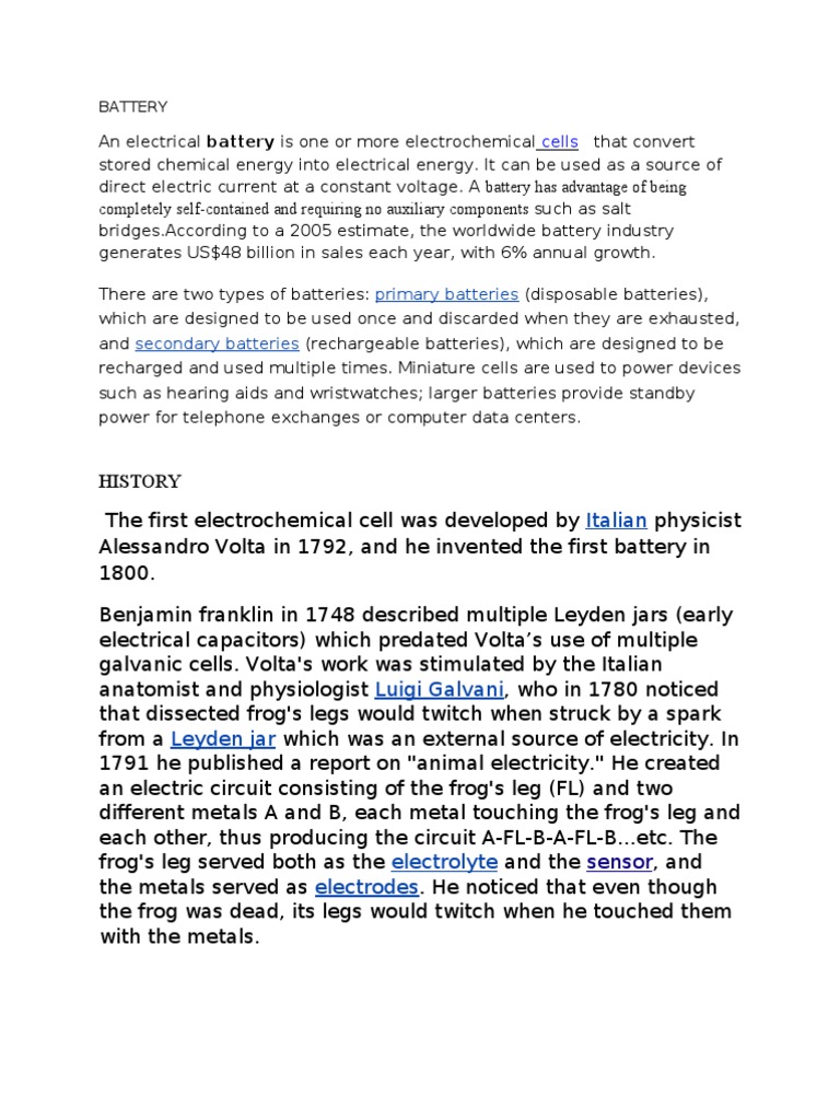 38-Character Battery Title | PDF | Voltage | Ion