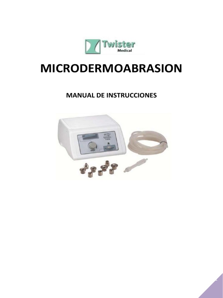 Manual de MIcrodermoabrasion PDF | PDF | Diamante | Residuos