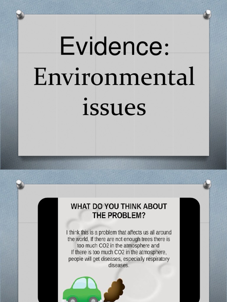 Evidence: Environmental Issues | PDF