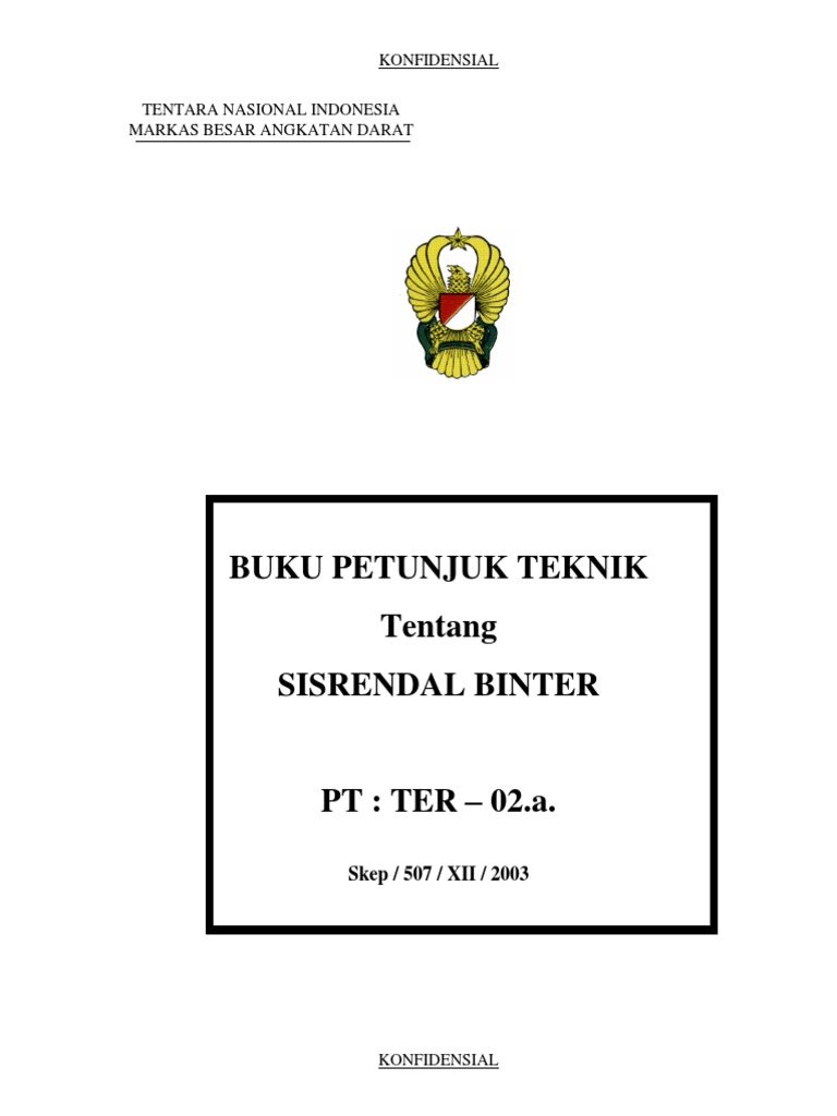 Buku Petunjuk Teknik Sisrendal Binter | PDF | Griya & Taman | Sains ...