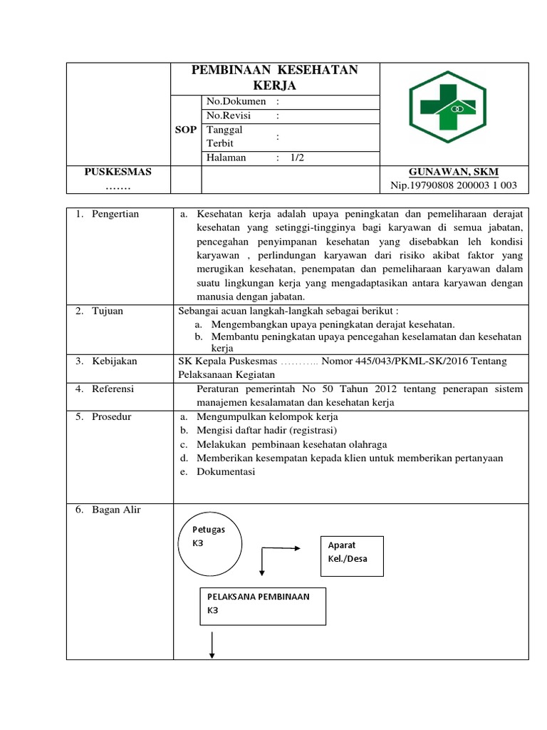 Sop Pembinaan k3 | PDF