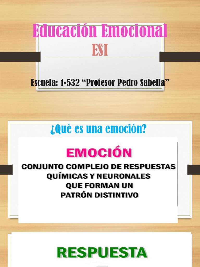 Educación Emocional POWER POINT | PDF