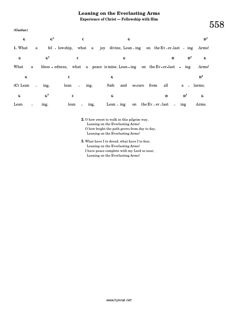 Leaning on the Everlasting Arms Hymn | PDF