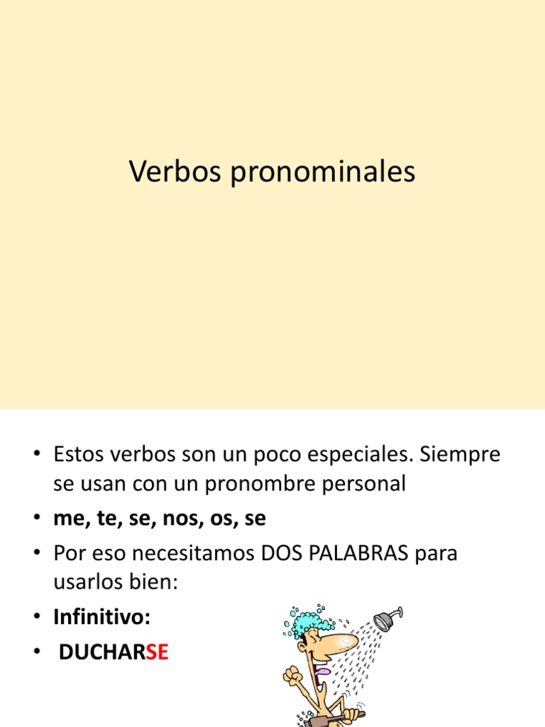 Verbos Pronominales | Verbo | Sintaxis
