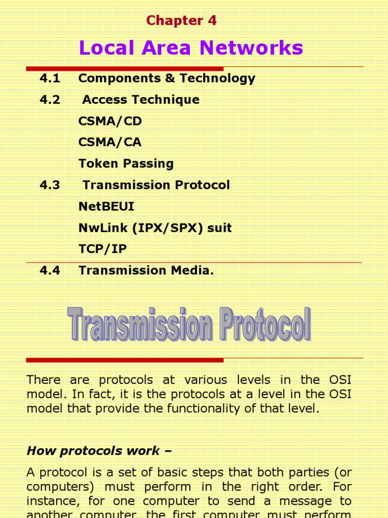 4 - Local Area Network | PDF | Internet Protocol Suite | Computer Network