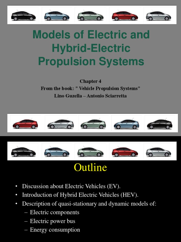 Electric and Hybrid Propulsion Models | PDF | Hybrid Electric Vehicle ...