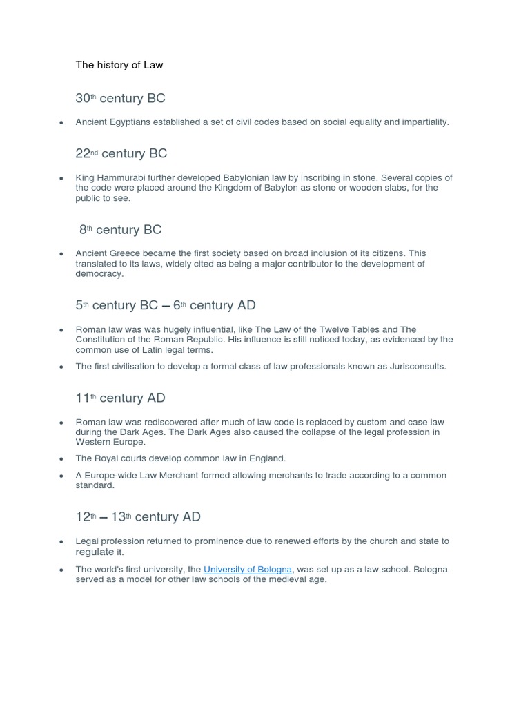 The Evolution of Law Across Civilizations: From Ancient Codes to the ...