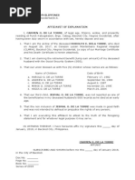 Affidavit of Non-Interest | PDF | Affidavit | Common Law