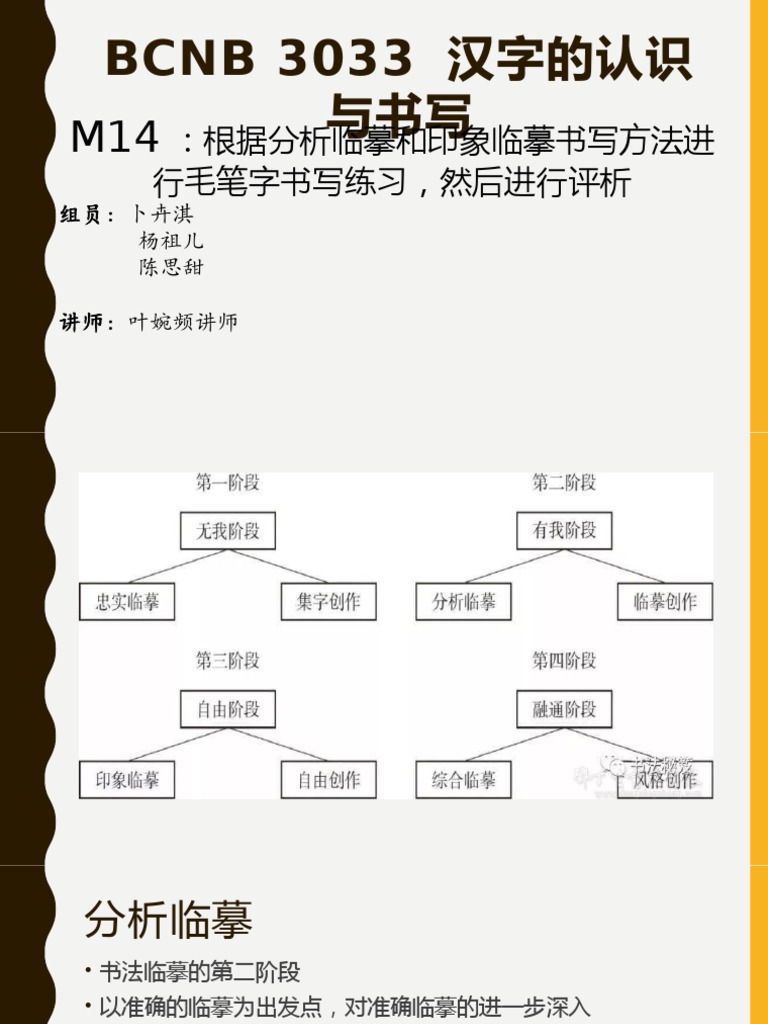 BCNB 3033 汉字的认识 与书写 | PDF