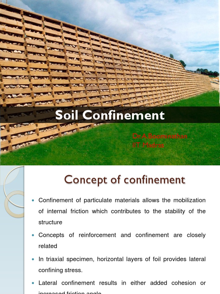 2019 Ce6420 Gi Soil Confinement Pdf Civil Engineering Building