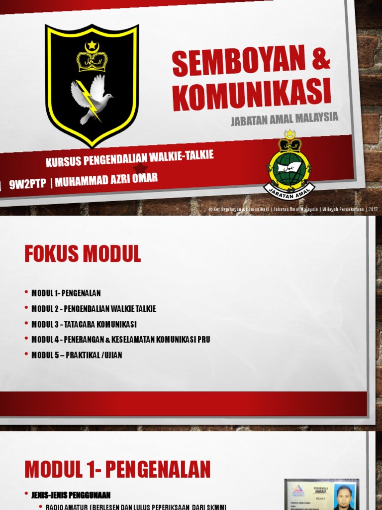 Semboyan & Komunikasi Jabatan Amal Malaysia WP 2017 | PDF