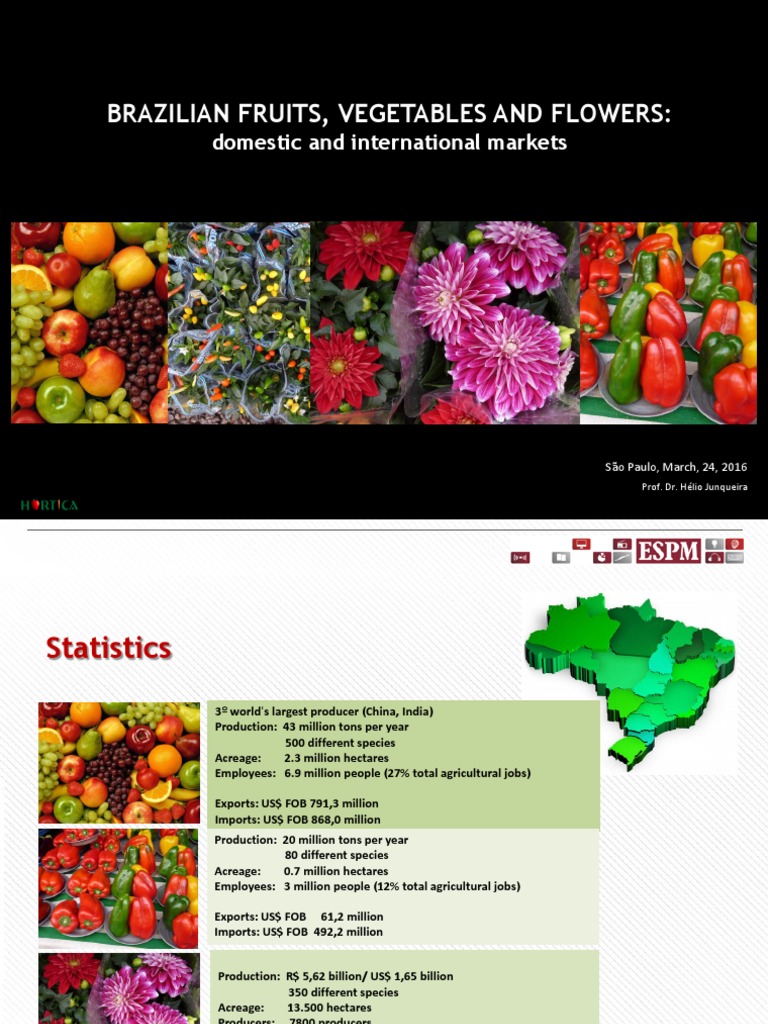 Brazilian Fruits, Vegetables and Flowers | PDF | Brazil | Economies