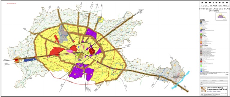 Amritsar Master Plan 2031 Map | PDF