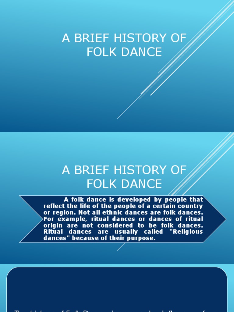 A Brief History of Folk Dance | PDF | Dances | Festival