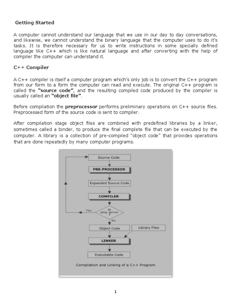 C++ Getting Started | PDF | Control Flow | Data Type