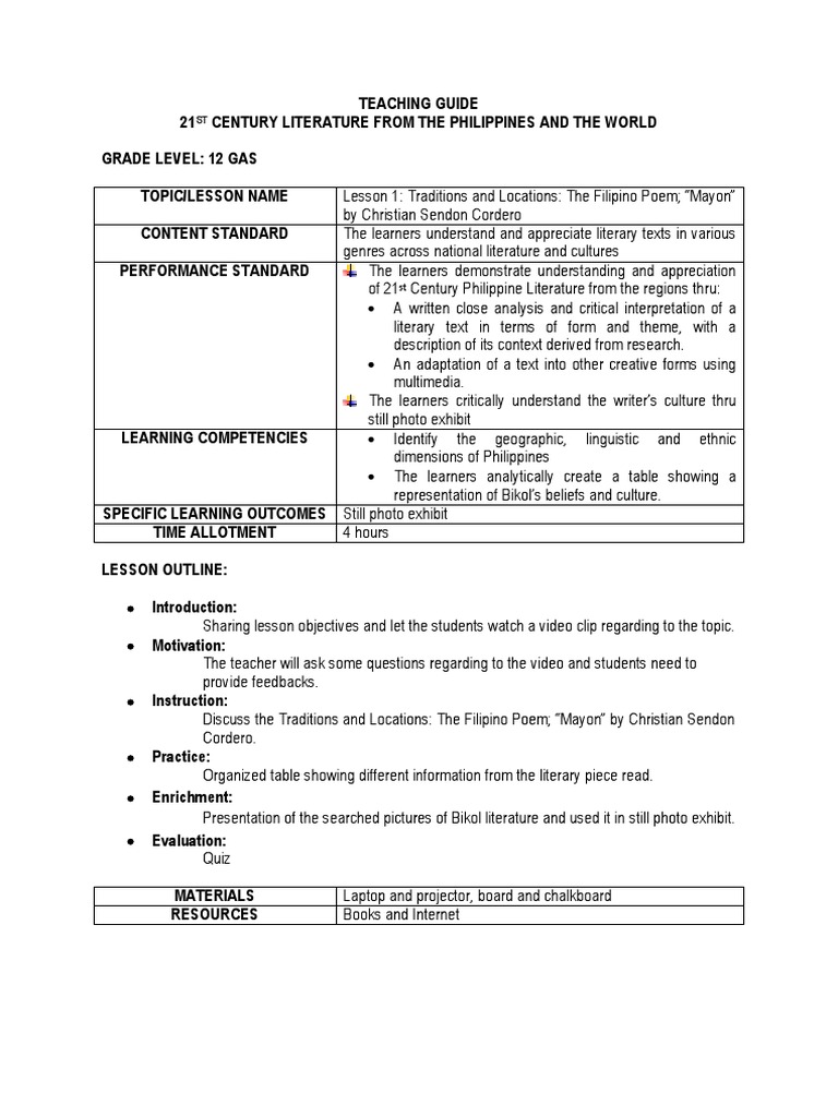 Teaching Guide 21st | PDF | Teachers | Essays