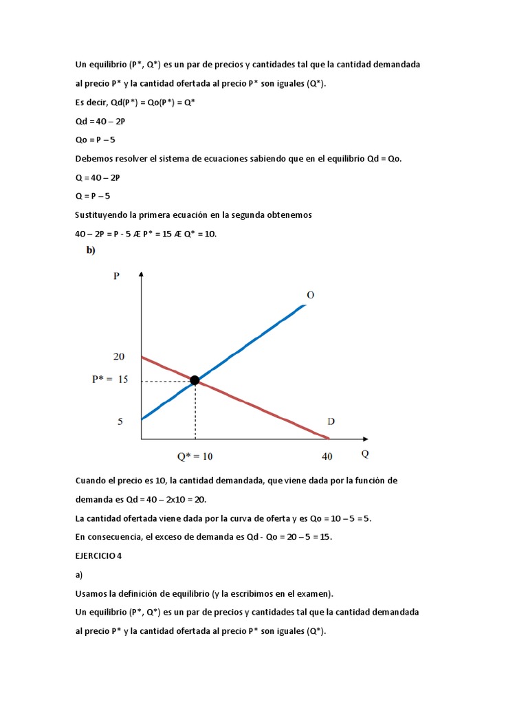 Oferta y Demanda Ejemplos | PDF | Oferta y demanda | Excedente económico