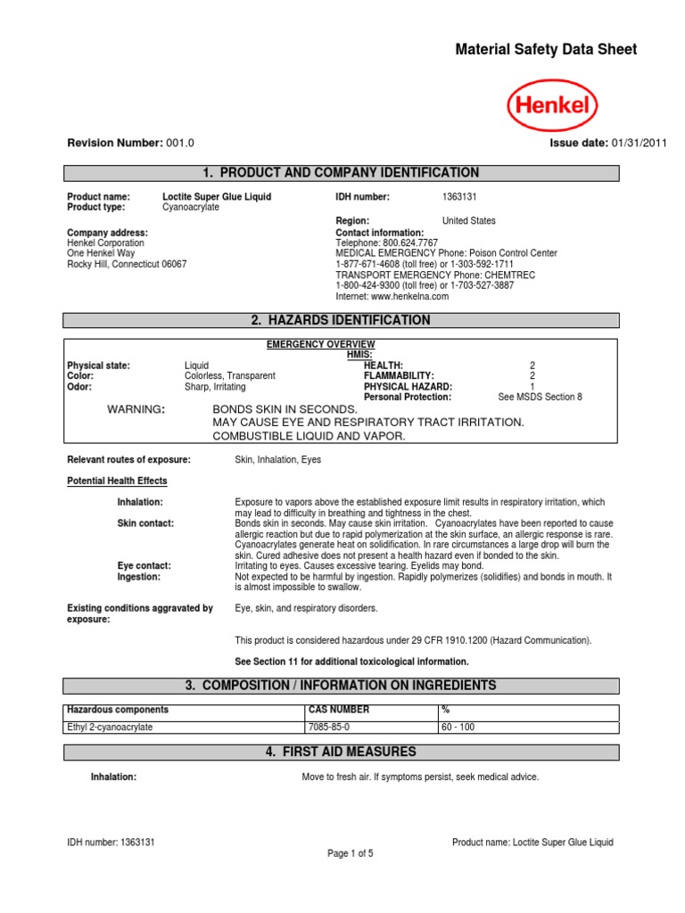 MSDS Araldite | PDF | Firefighting | Dangerous Goods