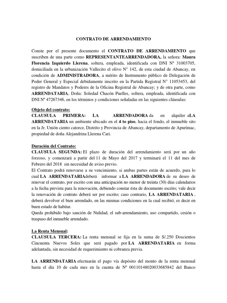 Contrato Soledad Chacón | PDF | Gobierno