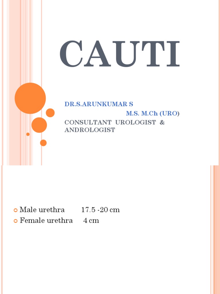 Cauti | PDF | Urinary Tract Infection | Medical Specialties