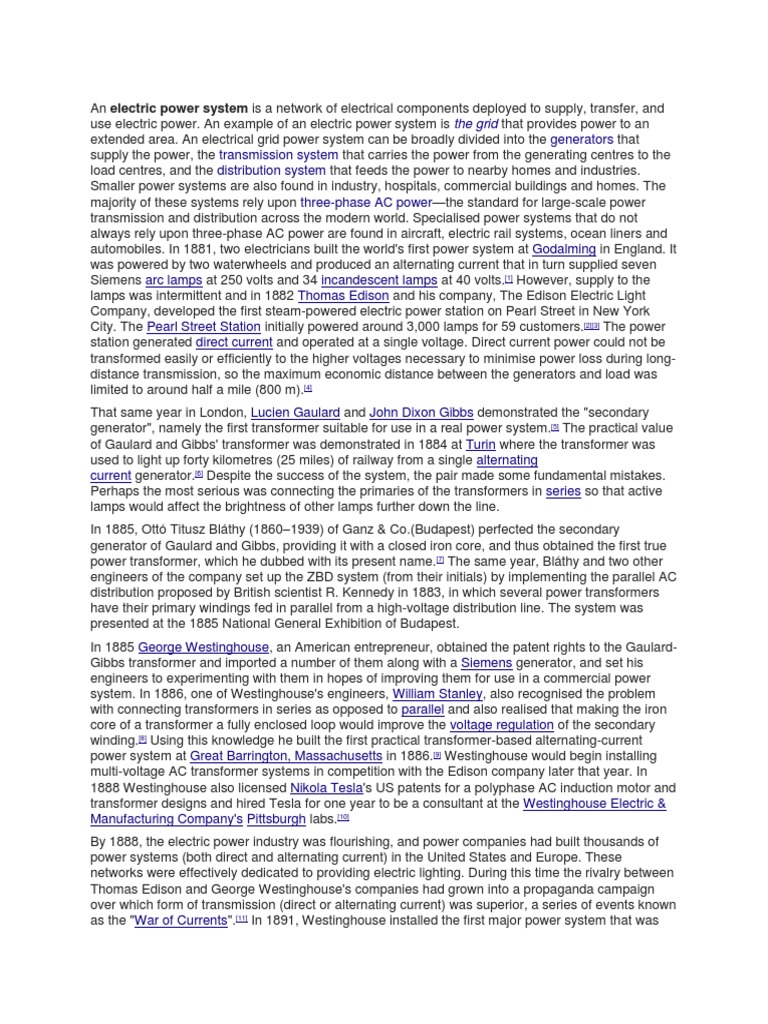 Power Download Free Pdf Electric Power System Alternating Current