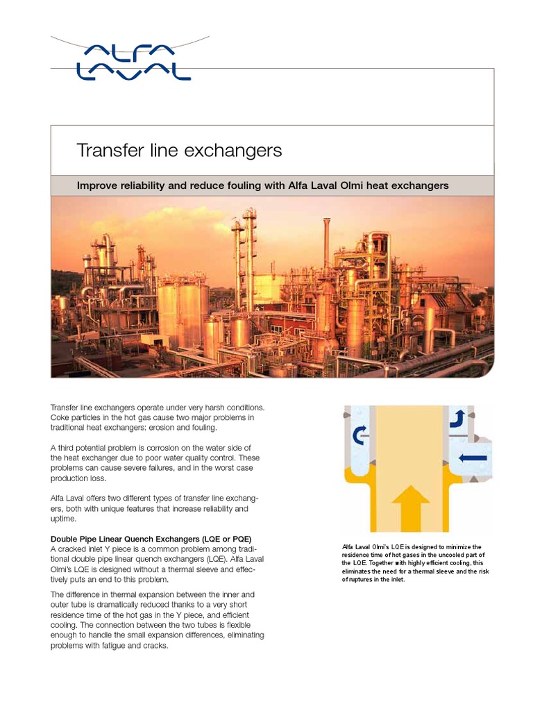 Business Case Transfer Line Exchangers Ppi00529en | PDF | Heat ...