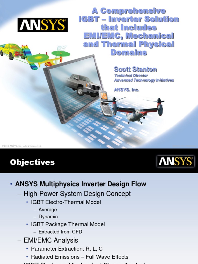 ANSYS IGBT Inverter Multiphysics Solution | PDF | Electromagnetic ...