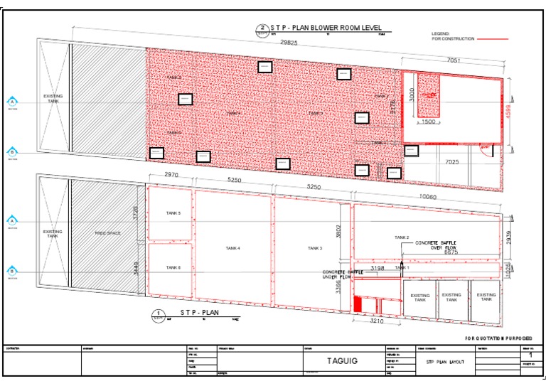 S T P - Plan Blower Room Level: Taguig | PDF
