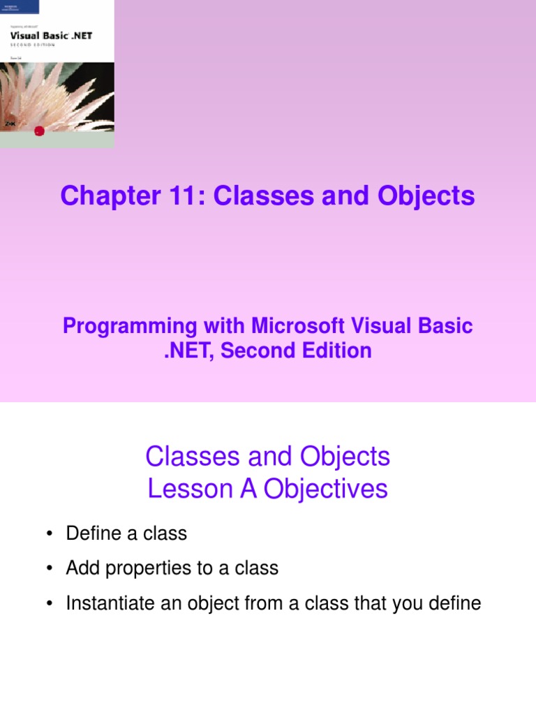 Chapter 11 Classes And Objects Programming With Microsoft Visual Basic Pdf Constructor