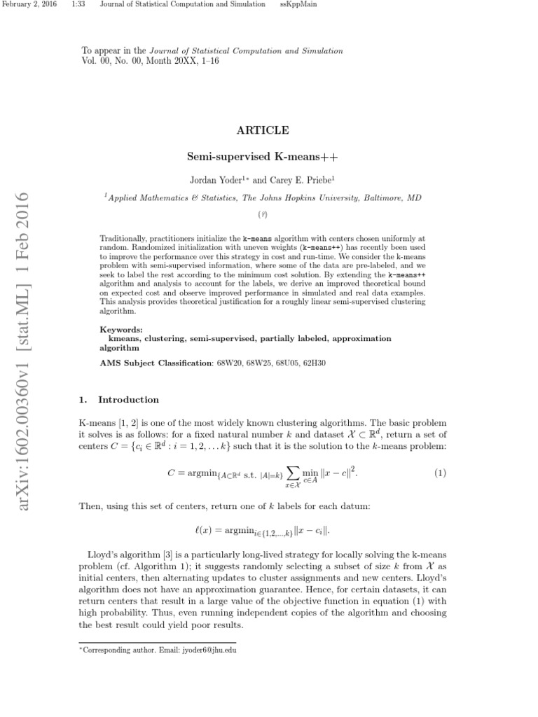 Ss-Kmean | PDF | Cluster Analysis | Normal Distribution