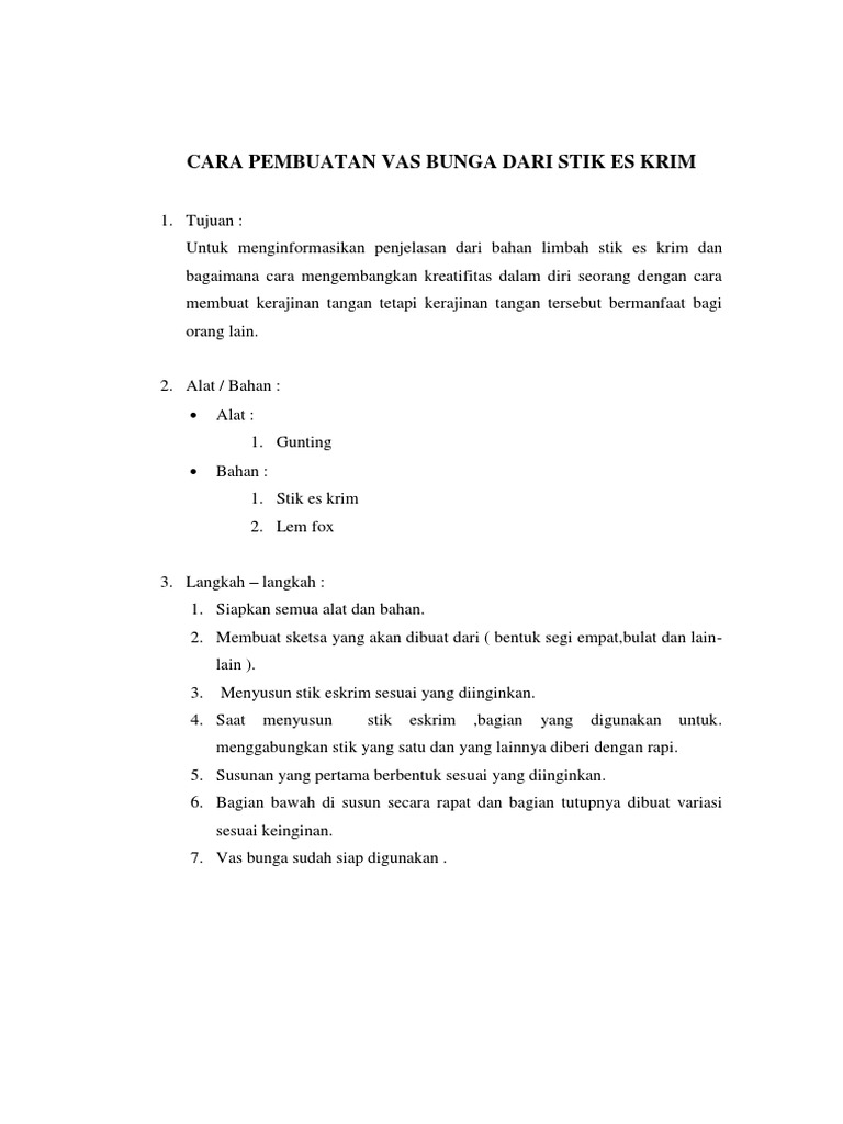 Cara Membuat Pot Bunga Dari Botol Bekas Pdf