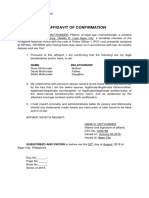 Affidavit for BIR Form 2317 Submission | PDF | Politics | Law
