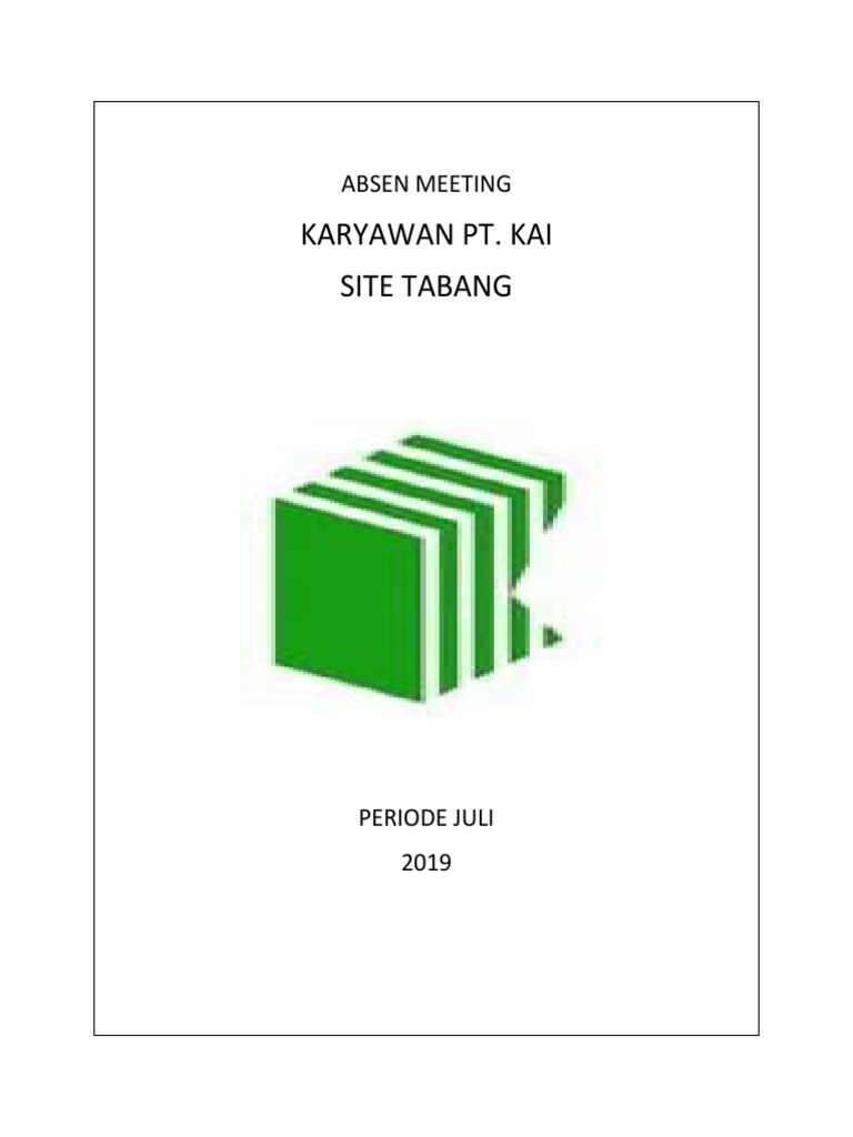 Karyawan Pt. Kai Site Tabang: Absen Meeting | PDF