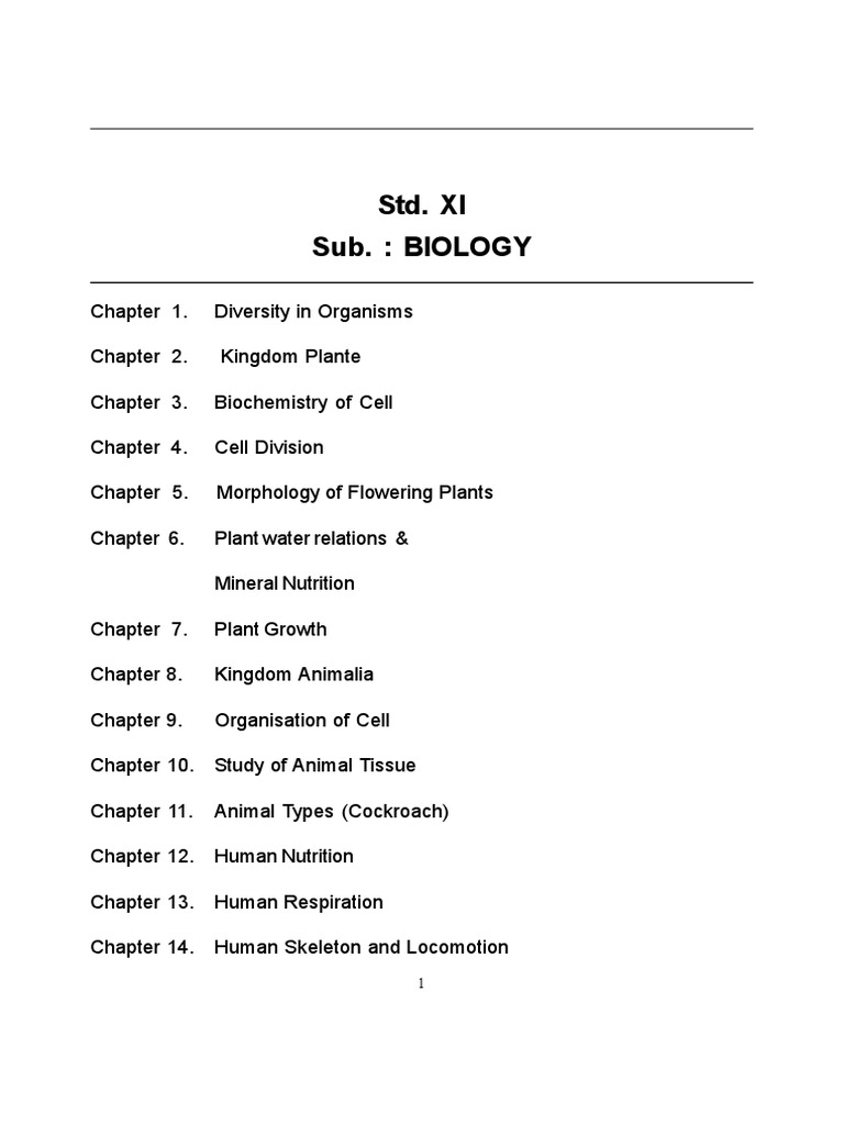Class 11 Biology Question Bank PDF | PDF | Meiosis | Mitosis